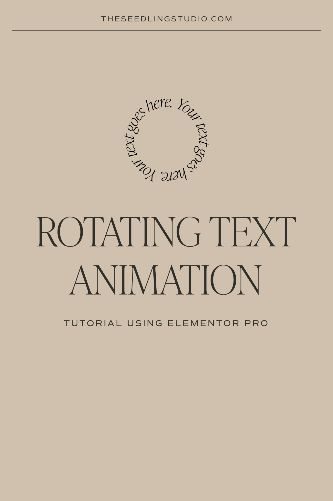 How to Create a Cool Rotating Text Animation with Elementor Pro